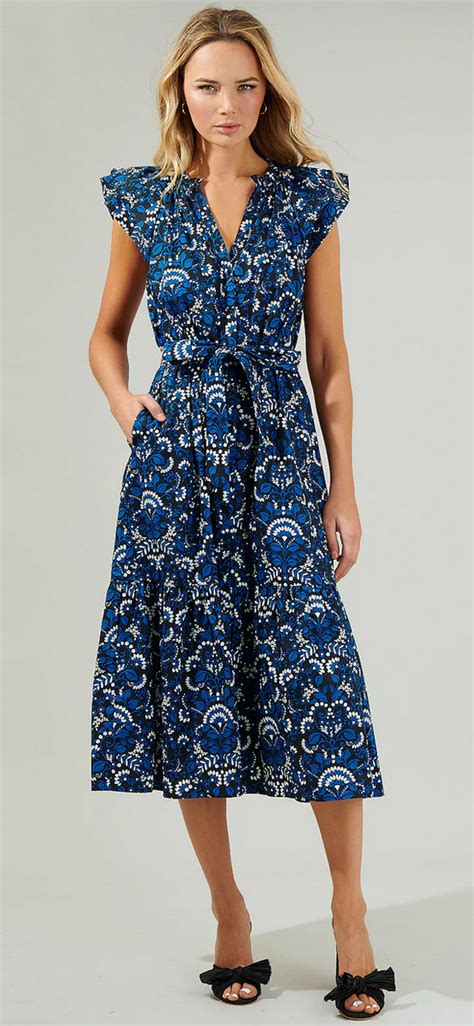 Dynamite Button Poplin Maxi Dress Aubree P Boutique