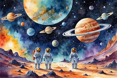 수채화 우주 비행사 Pixabay의 무료 이미지 Pixabay