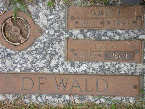 James Dewald 1921 1991 Memorial Find A Grave