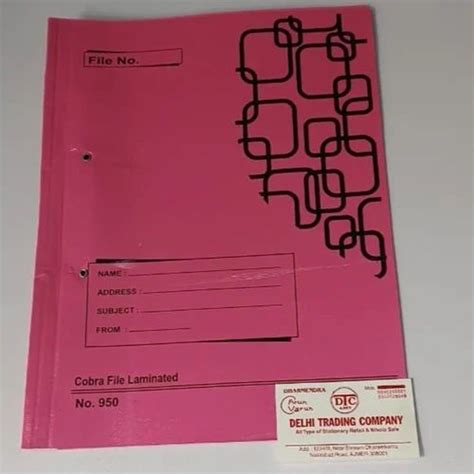 Pink Paper Printed Cobra File Folder At Rs Piece Ajmer Id