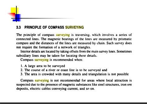 Principle Of Compass Surveying Recommended Them Civil Engineering