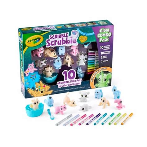 Crayola Scribble Scrubbies Glow Combo Drawing And Coloring Kit Money Saving Mom®