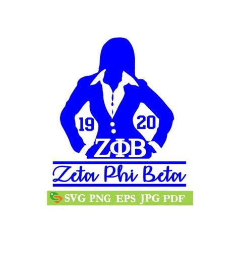 Zeta Phi Beta Boss Lady Svg Silhouettecricut Jpegsvg Eps Png Clip