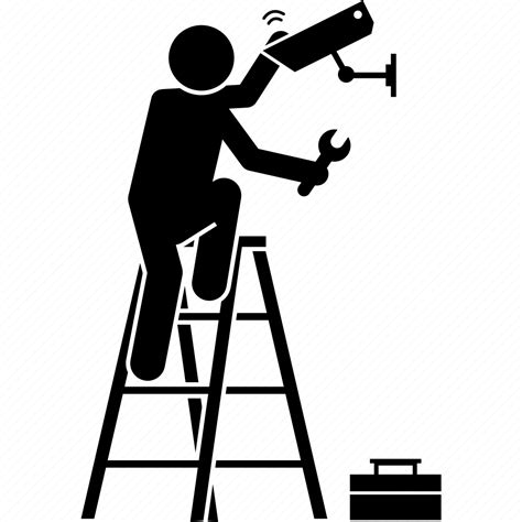 Install Cctv Camera Installation Ladder Fix Repair Icon Download On Iconfinder
