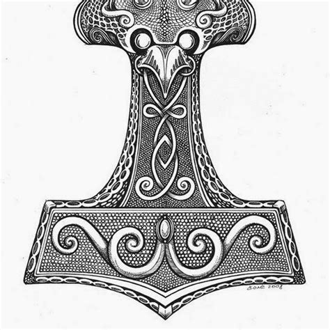 Молот тора эскиз 73 фото