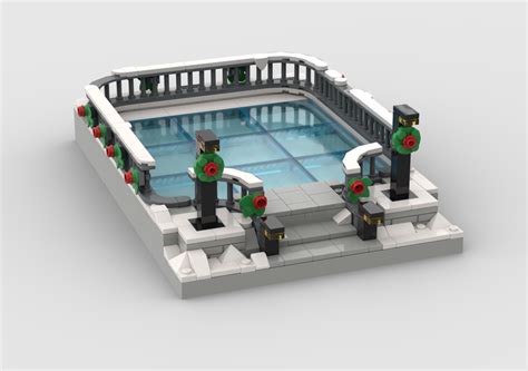 Lego Moc Winter Skating Rink By Tjharley Rebrickable Build With Lego