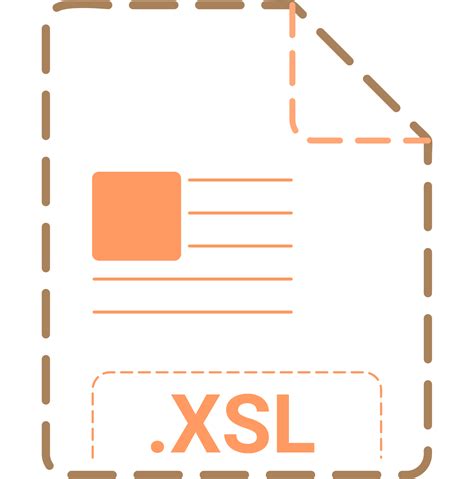 Xsl File Icon Deep Rounded Outline 57325279 Png