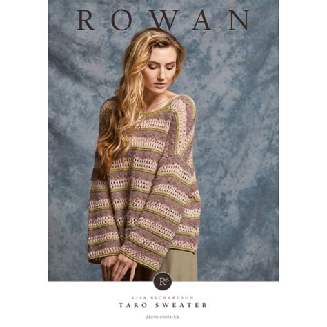 Rowan Womens Taro Sweater Knitting Pattern Using Creative Linen Fine