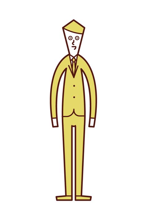 정장을 입은 사람 남성의 그림 무료 일러스트 소재집 Kukukeke