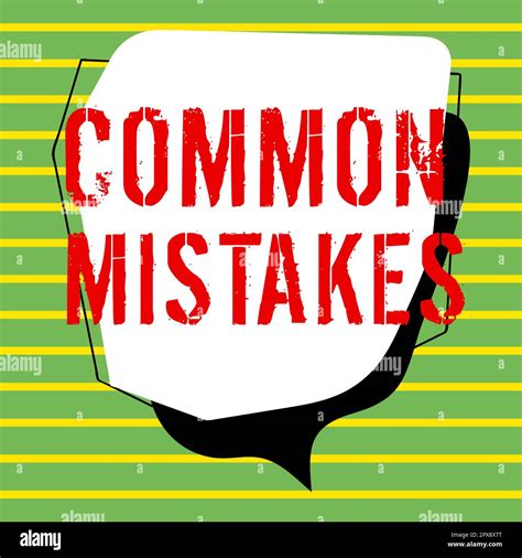 Hand Writing Sign Common Mistakes Business Overview Actions That Are Often Used Interchangeably