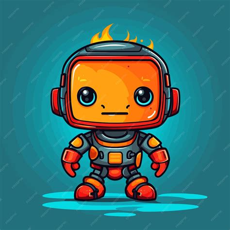 Premium Vector Fire Robot