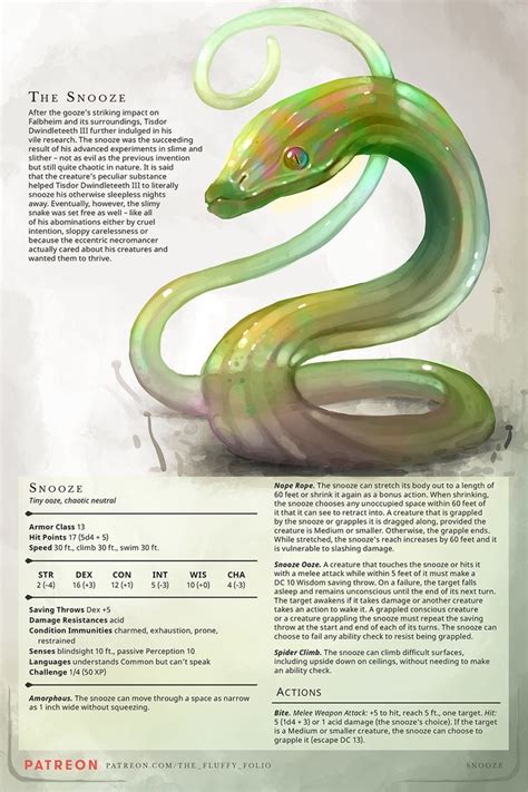 Get More From The Fluffy Folio On Patreon Dnd Dragons Dnd Monsters