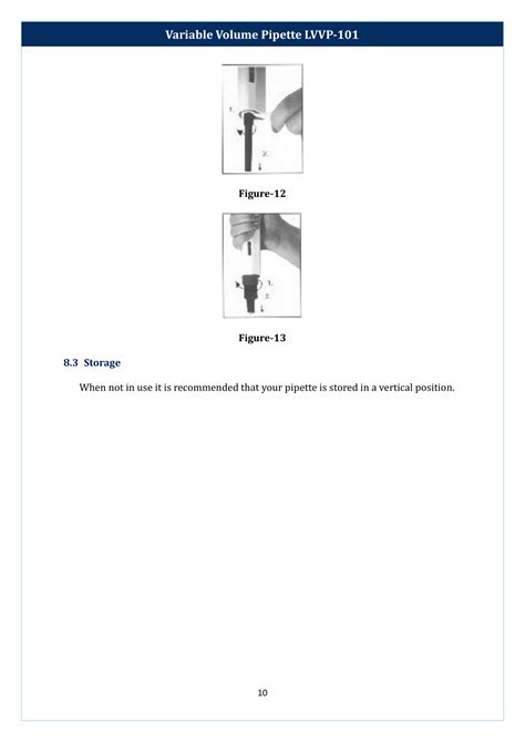 Variable Volume Pipette LVVP 101 Operating Manual Labtron