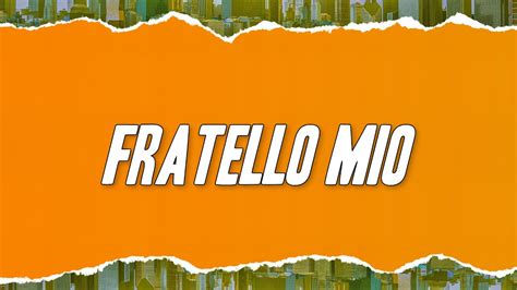 Escomar Fratello Mio Ft Baby Gang Simba La Rue Testo Lyrics