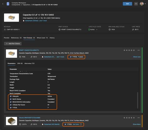 Komponenty W Przestrzeni Roboczej Altium 365 Altium 365 Technical Documentation