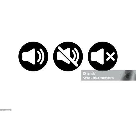 Speaker Icon Set Mute And Unmute Volume Icon Sound Flat Vector Icons