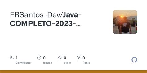 Github Frsantos Devjava Completo 2023 Programa O Orientada A Objetos