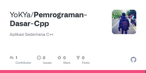 Github Yokyapemrograman Dasar Cpp Aplikasi Sederhana C