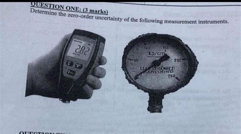 Solved Question One 3 Marks Determine The Zero Order