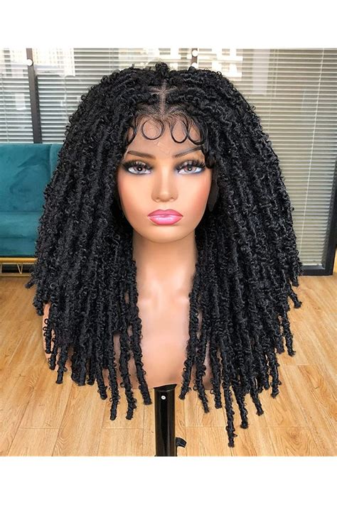 Sweece Full Lace Butterfly Braided Locs Wigs For Black Women 20 Inch