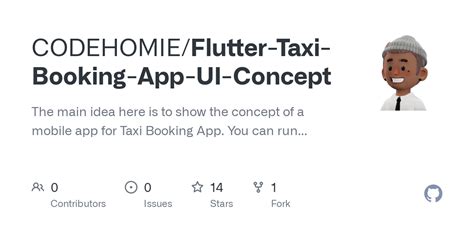 Github Codehomieflutter Taxi Booking App Ui Concept The Main Idea