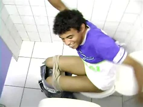 Caught Guy Taking A Dump