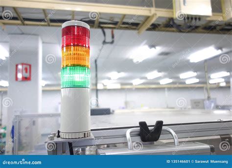 Warning Light Alarm Stock Image Image Of Factory Display 135146601