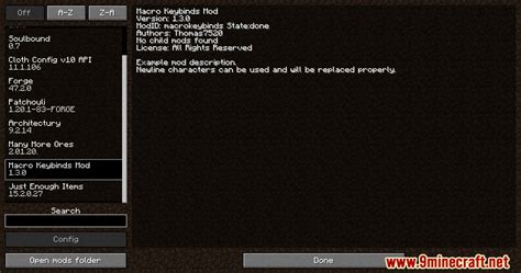 Macro Keybinds Mod 1 21 4 1 20 1 Macro Creation Keybind Execution