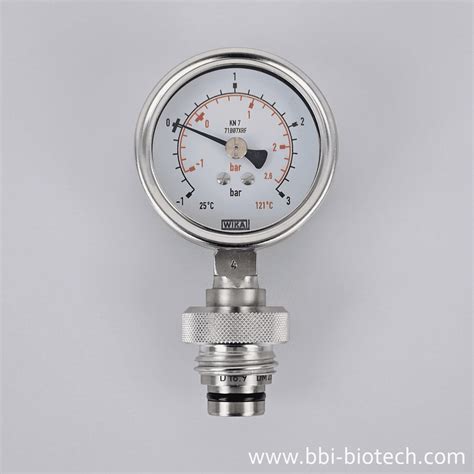 Manometer Bar Rd X Mm Display Bioreactors Fermentors Sampling Bbi Biotech