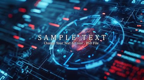 Digital Fingerprint Scanning Premium Ai Generated Psd
