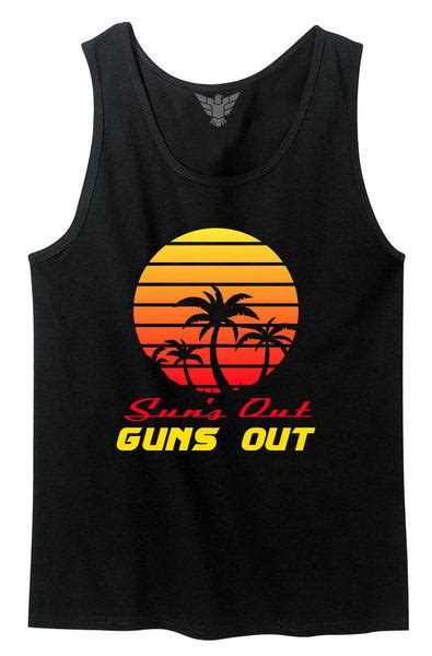 Suns Out Guns Out Tank Top Mens Graphic Tanks Gym Muscle Shirts