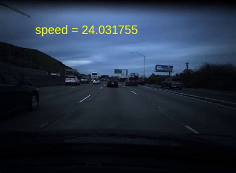 Vehicle Speed Estimation Shangeth