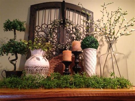 Above TV Cabinet Decor Old And New Items Hobby Lobby Finds Tv