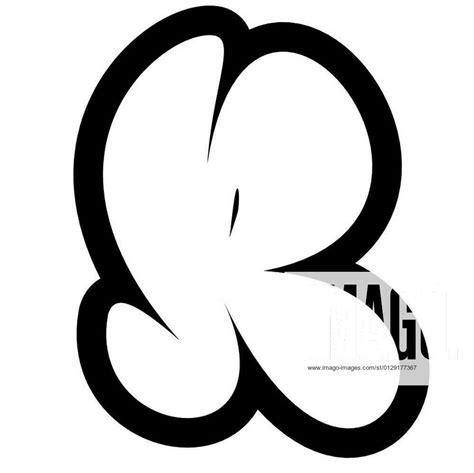 M In Graffiti Bubble Letters
