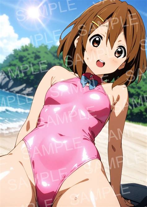 Yahoo オークション 3555 平沢唯 けいおん セクシー 巨乳 アニメ 水