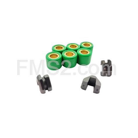 Kit Rulli Variatore X Colore Verde Peso Grammi Interno Ottone Polini Ricambio