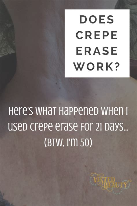 Crepe Erase Review Results On Day 21 On A 50 Year Old Woman