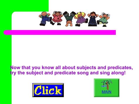 PPT Subjects Predicates PowerPoint Presentation Free Download ID
