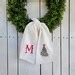 Christmas Tree Sash Monogramed Wreath Sash Door Wreath Sash