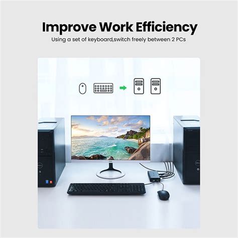 Ugreen Cm200 50744 2 In 1 Out Hdmi Kvm Switch Box Price In Bd