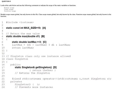 Solved QUESTION Look At The Code Below And Use The Chegg