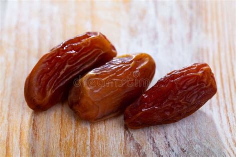 Natural Dried Dates On Wooden Background Stock Image Image Of Fruit