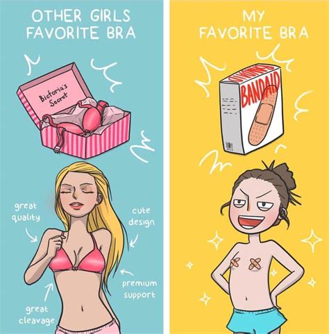Other Girls Use Real Bras But I An Intellectual Use Bandaids R