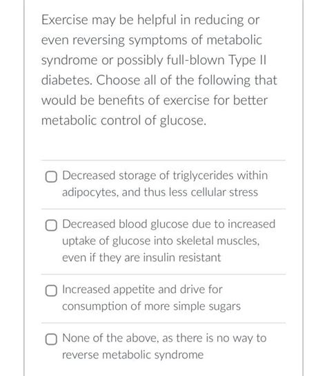 Solved Exercise May Be Helpful In Reducing Or Even Reversing