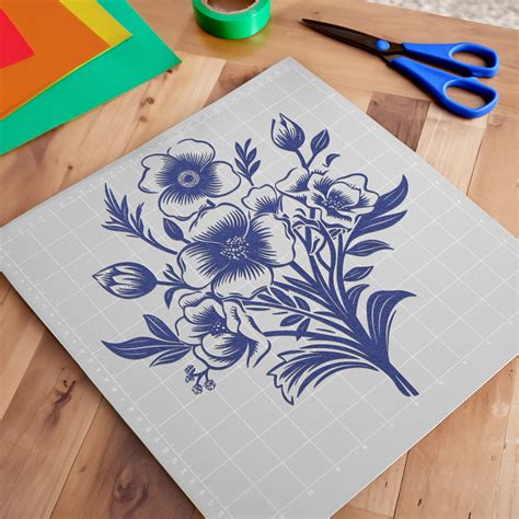 Primrose Cluster SVG File For Cricut Silhouette Laser Machines