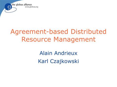 ppt agreement based distributed resource management powerpoint