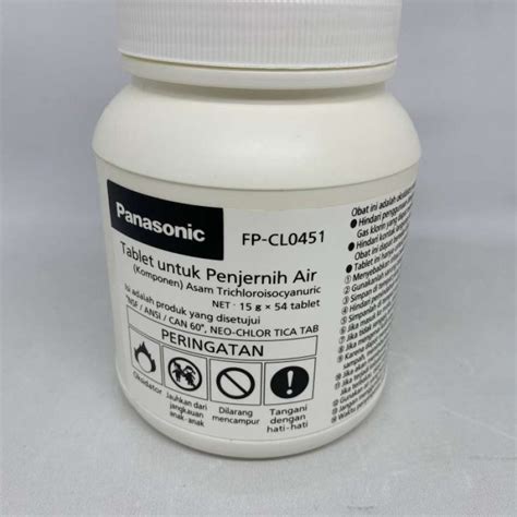 Jual Panasonic Fp Cl0451 Tablet Untuk Penjernih Air Klorin Chlorine Filter Di Seller Aghanim