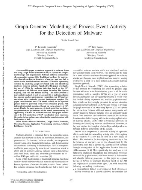 graph oriented modelling of process event activity for the detection of