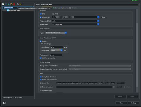 Solved Swv Traceconsole For Stwin Stwink1 On Stm32cubeid