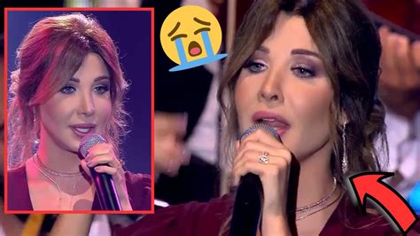 شاهد بالفيديو نانسي عجرم تتعرض لموقف مرعب على المسرح شاهدوا ردة